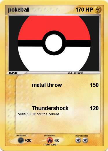 Pokémon pokeball 558 558 - metal throw - My Pokemon Card