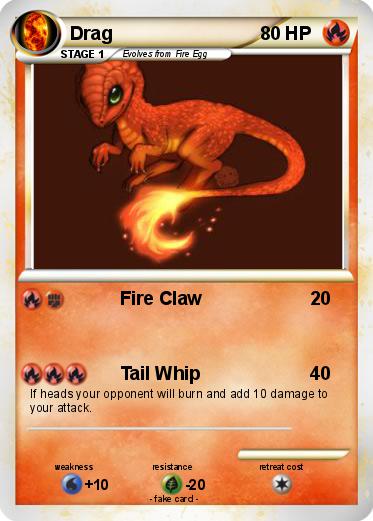 Pokémon Drag 48 48 - Fire Claw - My Pokemon Card