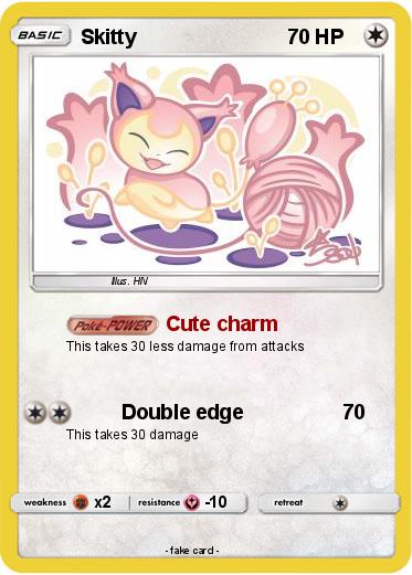 Pokémon Skitty 233 233 - Cute charm - My Pokemon Card