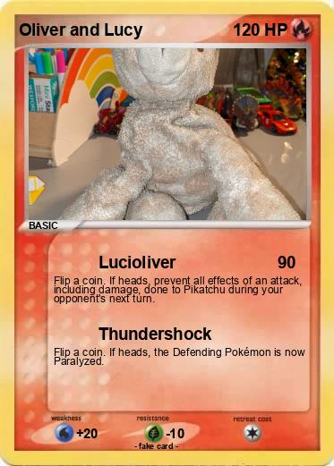Pokémon Oliver and Lucy 1 1 - Lucioliver - My Pokemon Card