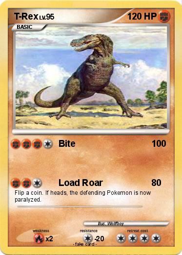 Pokémon T Rex 704 704 - Bite - My Pokemon Card
