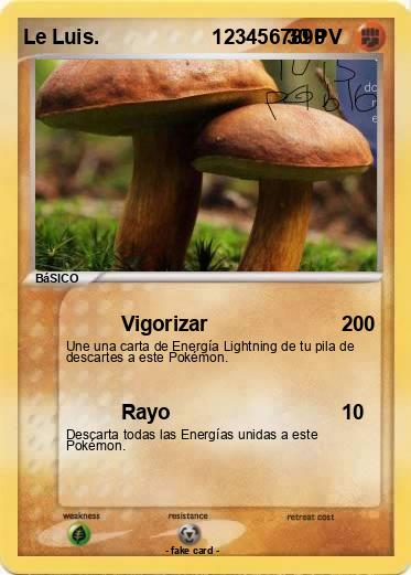 Pokémon Le Luis 1234567890 1234567890 - Vigorizar - Mi carta pokémon
