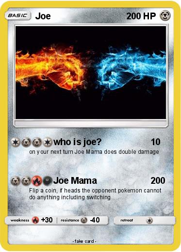 Pokémon Joe 1337 1337 - who is joe? - My Pokemon Card