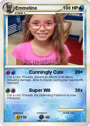 Pokémon Emmeline 1 1 - Cunningly Cute - My Pokemon Card