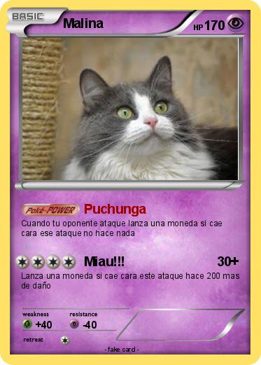 Pokémon Malina 4 4 - Puchunga - Mi carta pokémon