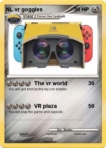 Pokémon NL vr goggles - The vr world - My Pokemon Card