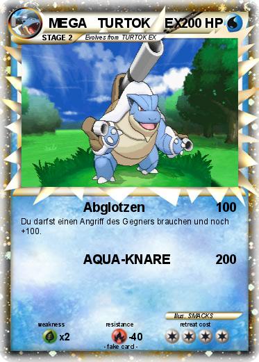 Pokémon MEGA TURTOK EX - Abglotzen - My Pokemon Card