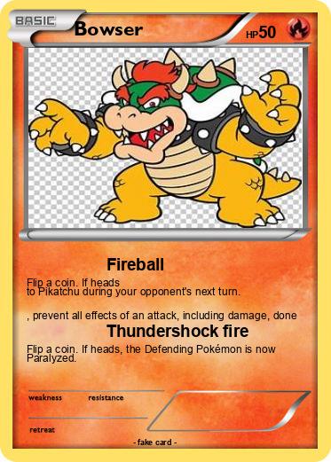 Pokémon Bowser 5610 5610 - Fireball - My Pokemon Card