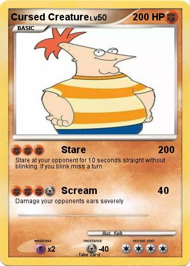 Pokémon Cursed Creature - Stare - My Pokemon Card