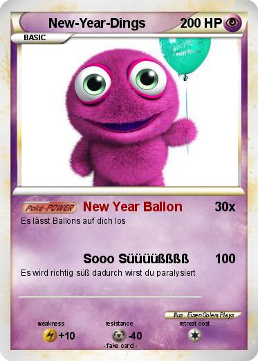 Pokémon New Year Dings - New Year Ballon - My Pokemon Card
