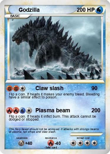 Pokémon Godzilla 4176 4176 - Claw slash - My Pokemon Card