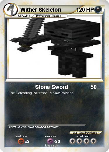 Pokémon Wither Skeleton 38 38 - Stone Sword - My Pokemon Card