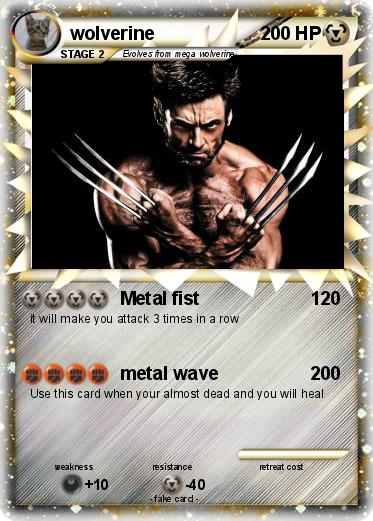 Pokémon wolverine 491 491 - Metal fist - My Pokemon Card