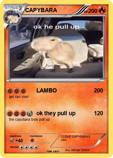 Pokémon CAPYBARA 62 62 - LAMBO - My Pokemon Card