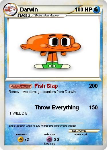 Pokémon Darwin 220 220 - Fish Slap - My Pokemon Card