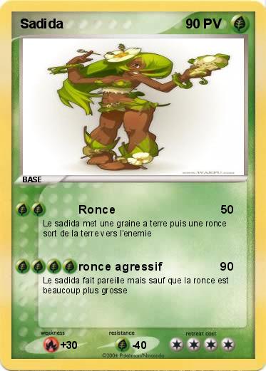 Pokémon Sadida - Ronce - Ma carte Pokémon