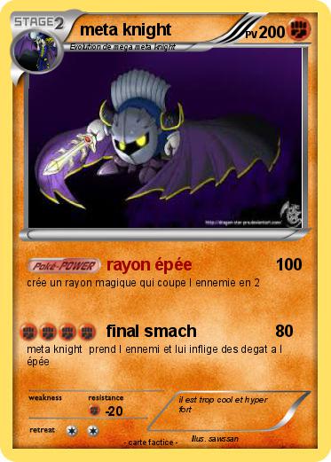 Pokémon meta knight 848 848 - rayon épée - Ma carte Pokémon