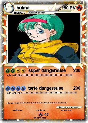 Pokémon bulma 65 65 - super dangereuse - Ma carte Pokémon