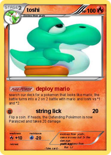 Pokémon toshi 7 7 - deploy mario - My Pokemon Card
