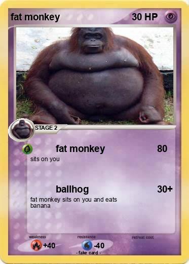 Pokémon fat monkey 38 38 - fat monkey - My Pokemon Card