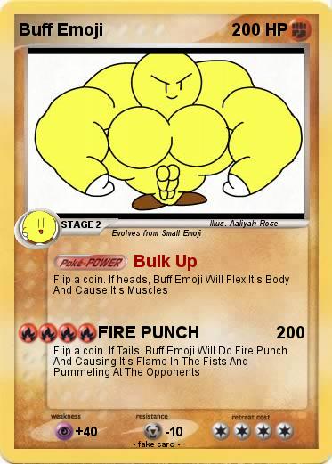 Pokémon Buff Emoji - Bulk Up - My Pokemon Card