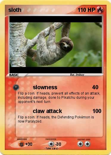 Pokémon sloth 82 82 - slowness - My Pokemon Card