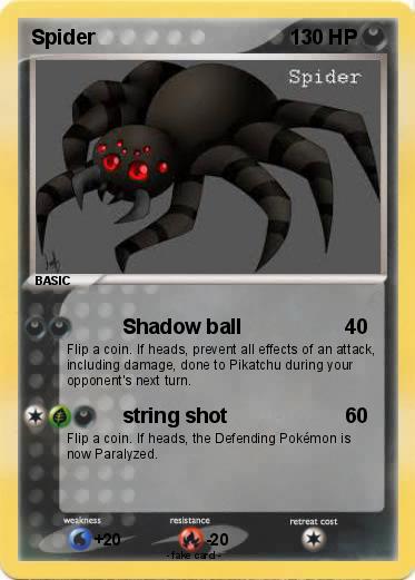 Pokémon Spider 1873 1873 - Shadow ball - My Pokemon Card