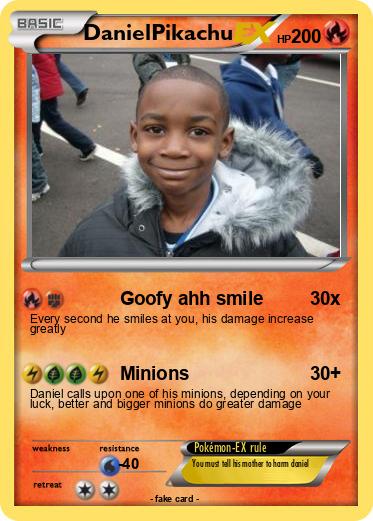 Pokémon DanielPikachu - Goofy ahh smile - My Pokemon Card