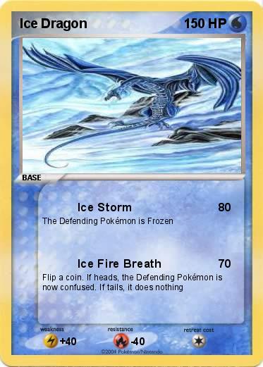 Pokémon Ice Dragon 15 15 - Ice Storm - My Pokemon Card