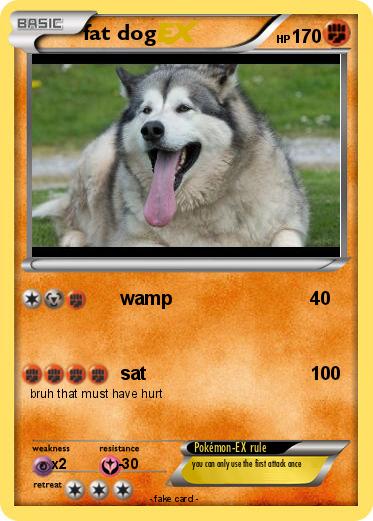 Pokémon fat dog 70 70 - wamp - My Pokemon Card