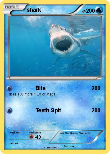 Pokémon shark 602 602 - Bite - My Pokemon Card