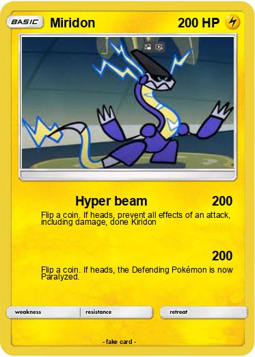 Pokémon Miridon 1 1 - Hyper beam - My Pokemon Card