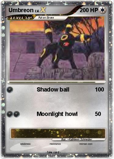 Pokémon Umbreon 930 930 - Shadow ball - My Pokemon Card