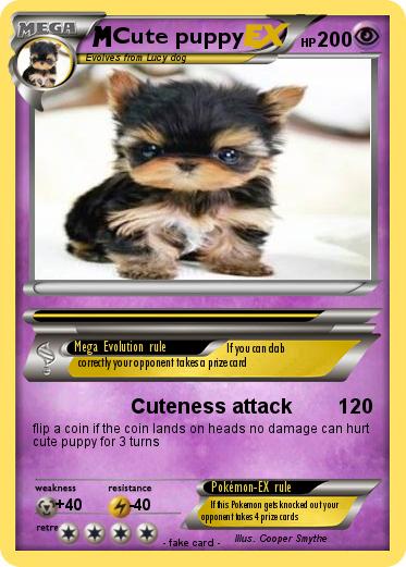 Pokémon Cute puppy 131 131 - Cuteness attack - My Pokemon Card