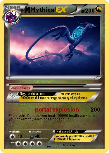 Pokémon Mythical 45 45 - portal explosion - My Pokemon Card