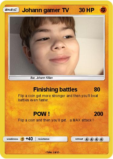 Pokémon Johann gamer TV - Finishing battles - My Pokemon Card