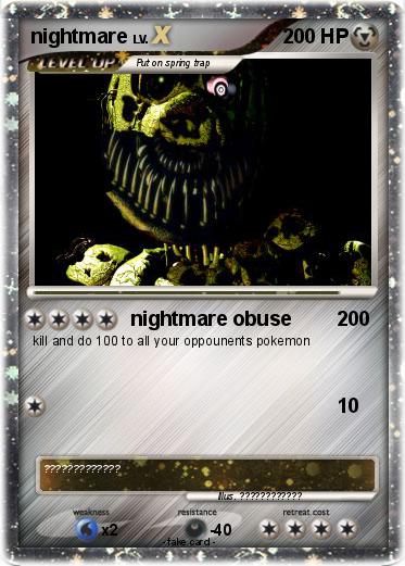 Pokémon nightmare 1944 1944 - nightmare obuse - My Pokemon Card