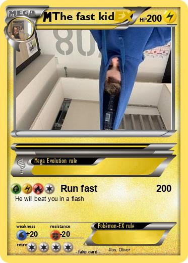 Pokémon The fast kid - Run fast - My Pokemon Card