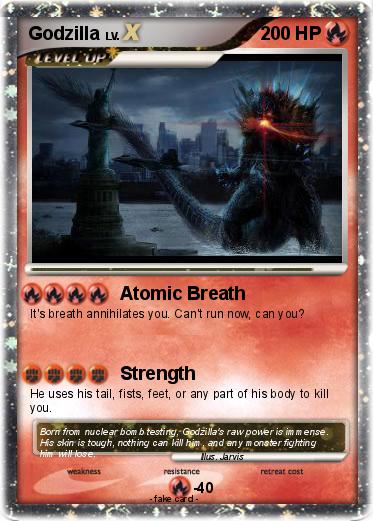 Pokémon Godzilla 1240 1240 - Atomic Breath - My Pokemon Card