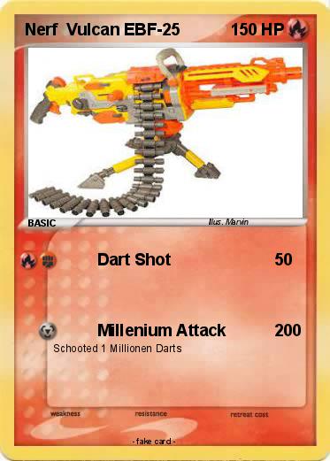 Pokémon Nerf Vulcan EBF 25 3 3 - Dart Shot - My Pokemon Card