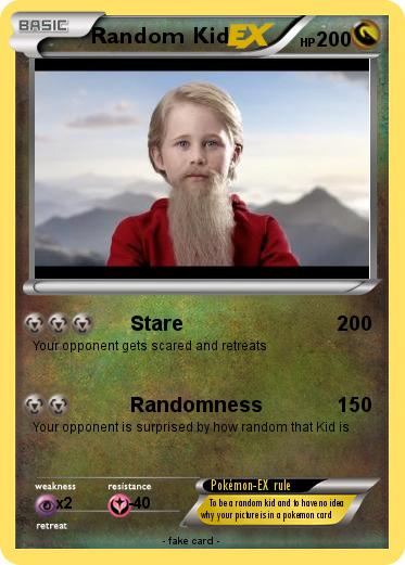 Pokémon Random Kid 26 26 - Stare - My Pokemon Card