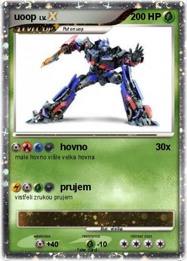 Pokémon uoop - hovno - My Pokemon Card