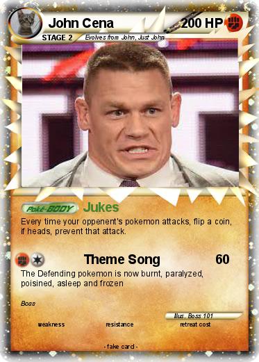 Pokémon John Cena 2258 2258 - Jukes - My Pokemon Card