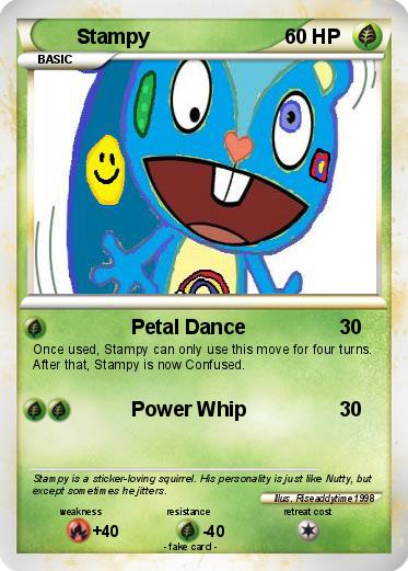 Pokémon Stampy - Petal Dance - My Pokemon Card