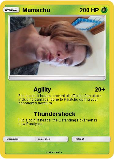 Pokémon Mamachu 10 10 - Agility - My Pokemon Card