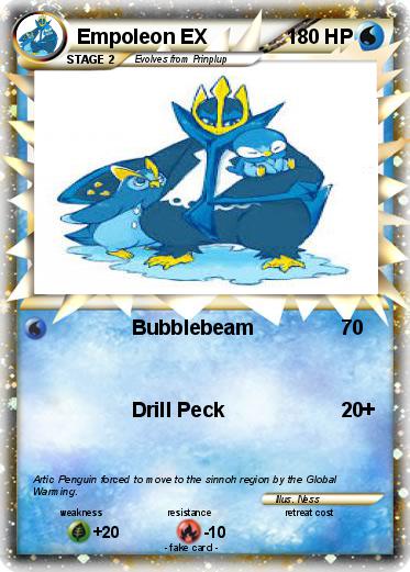 Pokémon Empoleon EX 28 28 - Bubblebeam - My Pokemon Card