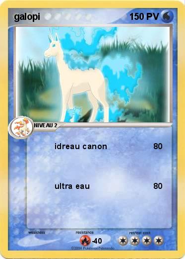 Pokémon galopi 1 1 - idreau canon - Ma carte Pokémon