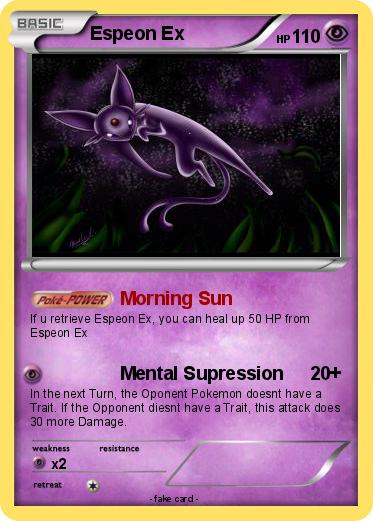 Pokémon Espeon Ex 16 16 - Morning Sun - My Pokemon Card