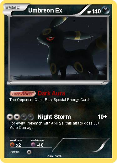 Pokémon Umbreon Ex 54 54 - Dark Aura - My Pokemon Card