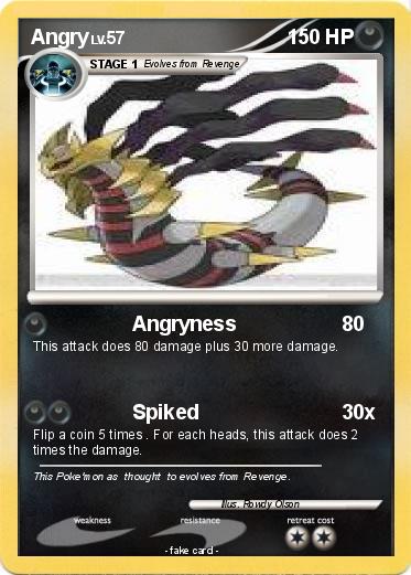 Pokémon Angry 352 352 - Angryness - My Pokemon Card